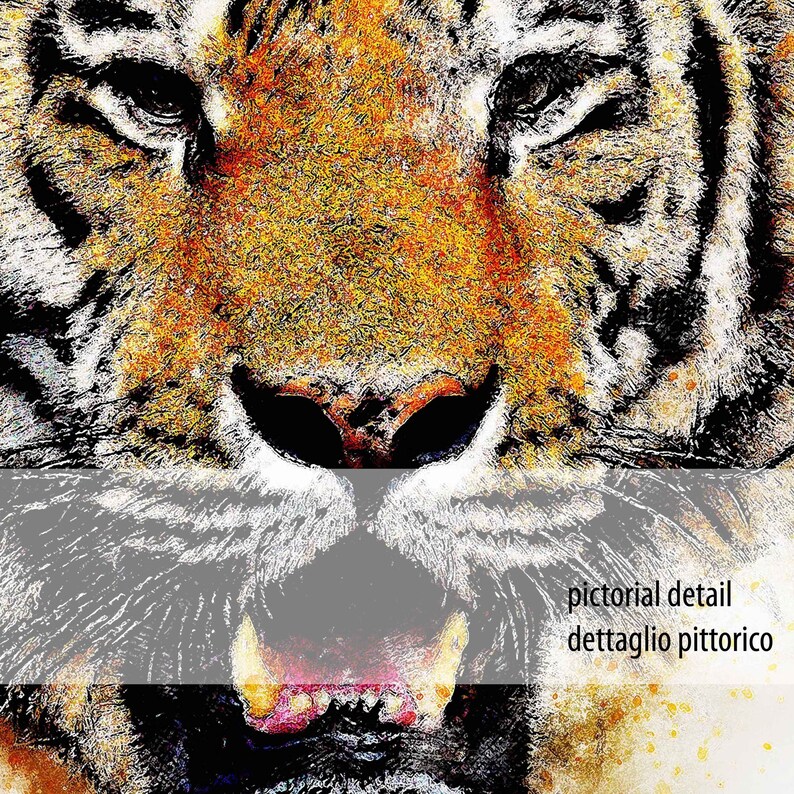Tiger print downloadable to be printed and framed. Tiger | Etsy