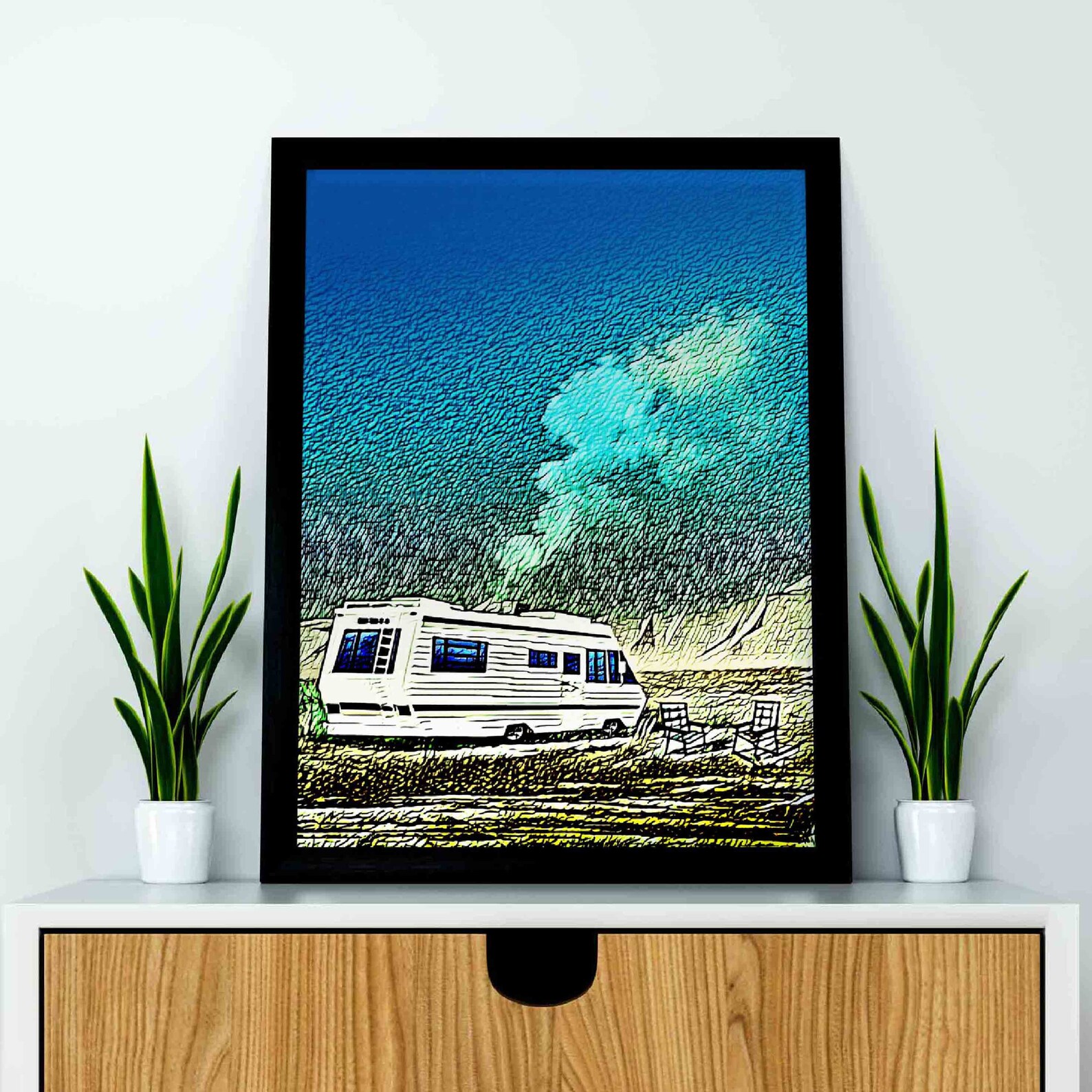 Breaking Bad Printable Drawing. Rv Camper in Albuquerque - Etsy