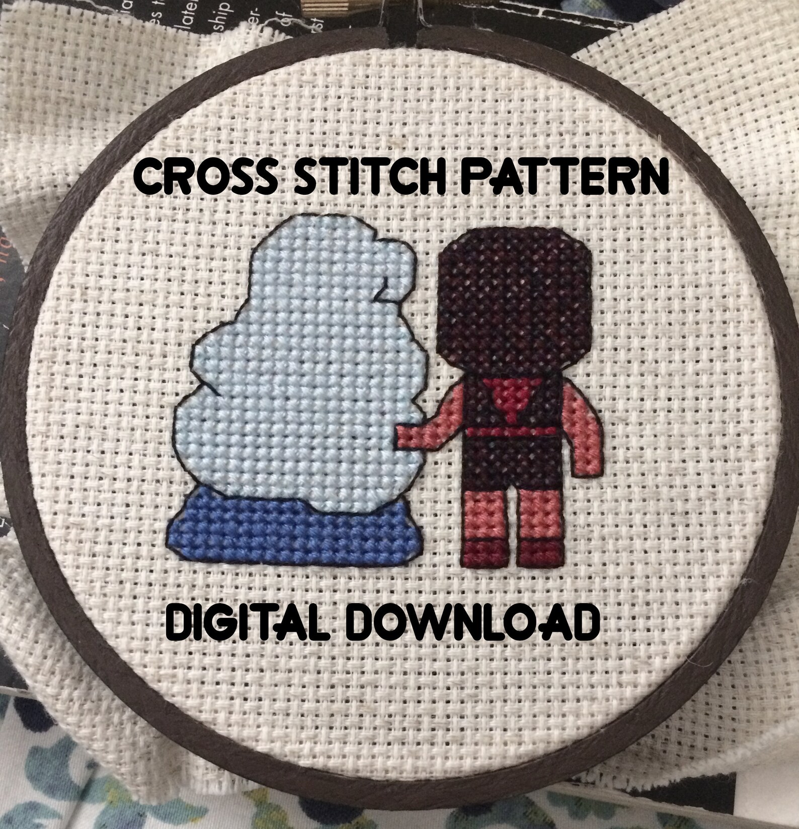 Ruby & Sapphire Steven Universe Cross Stitch Pattern Digital Download ...