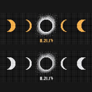 Solar Eclipse Cross Stitch Pattern Digital Download - Total Eclipse ...