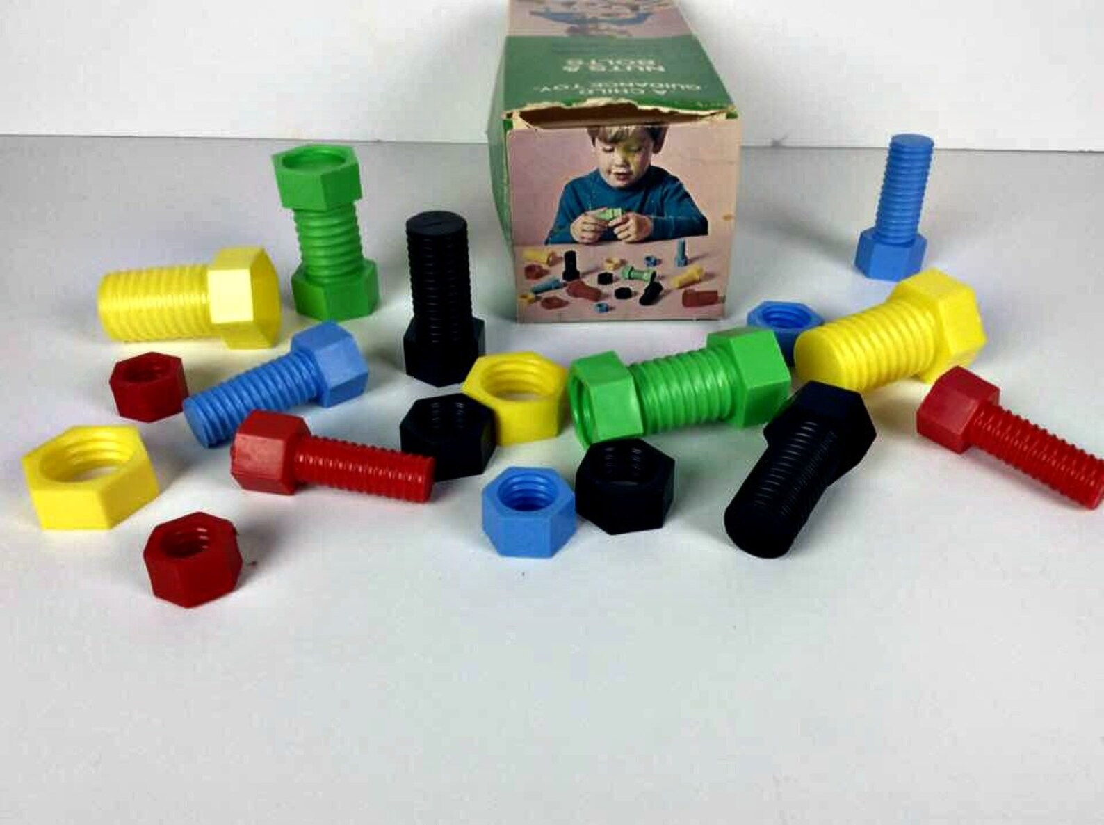 Child Guidance Toy / Nuts and Bolts / Vintage / Box Included / Teaches ...