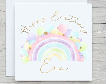 Pastel Rainbow Birthday - Etsy