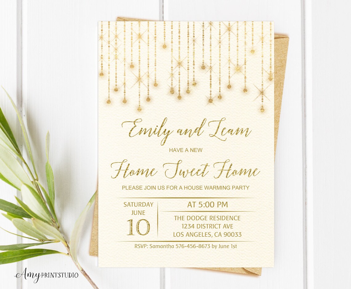 House Warming Invitation House Warming Party Invite Floral | Etsy