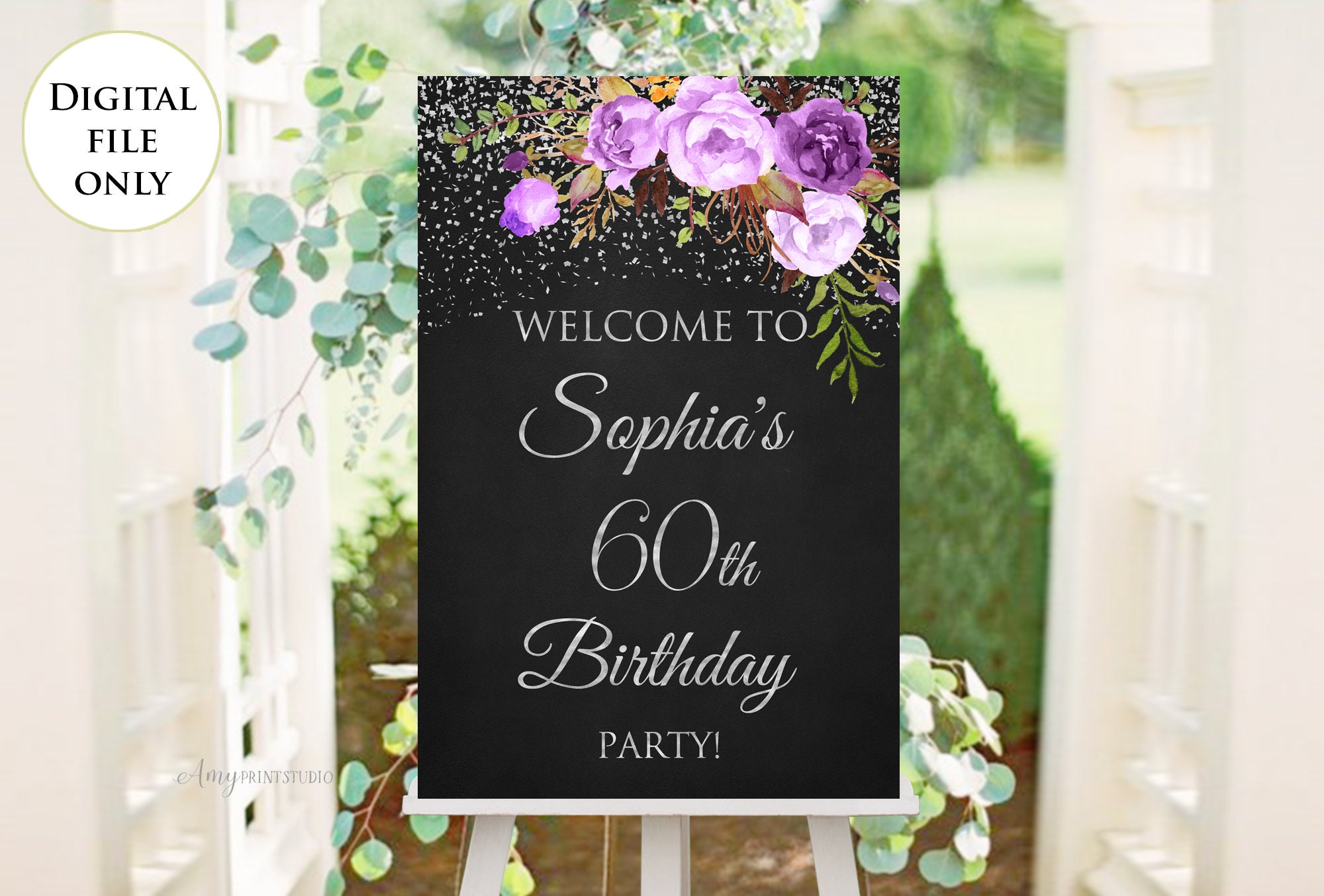 Signo de cumpleaños de bienvenida, signo de bienvenida, signo de ...