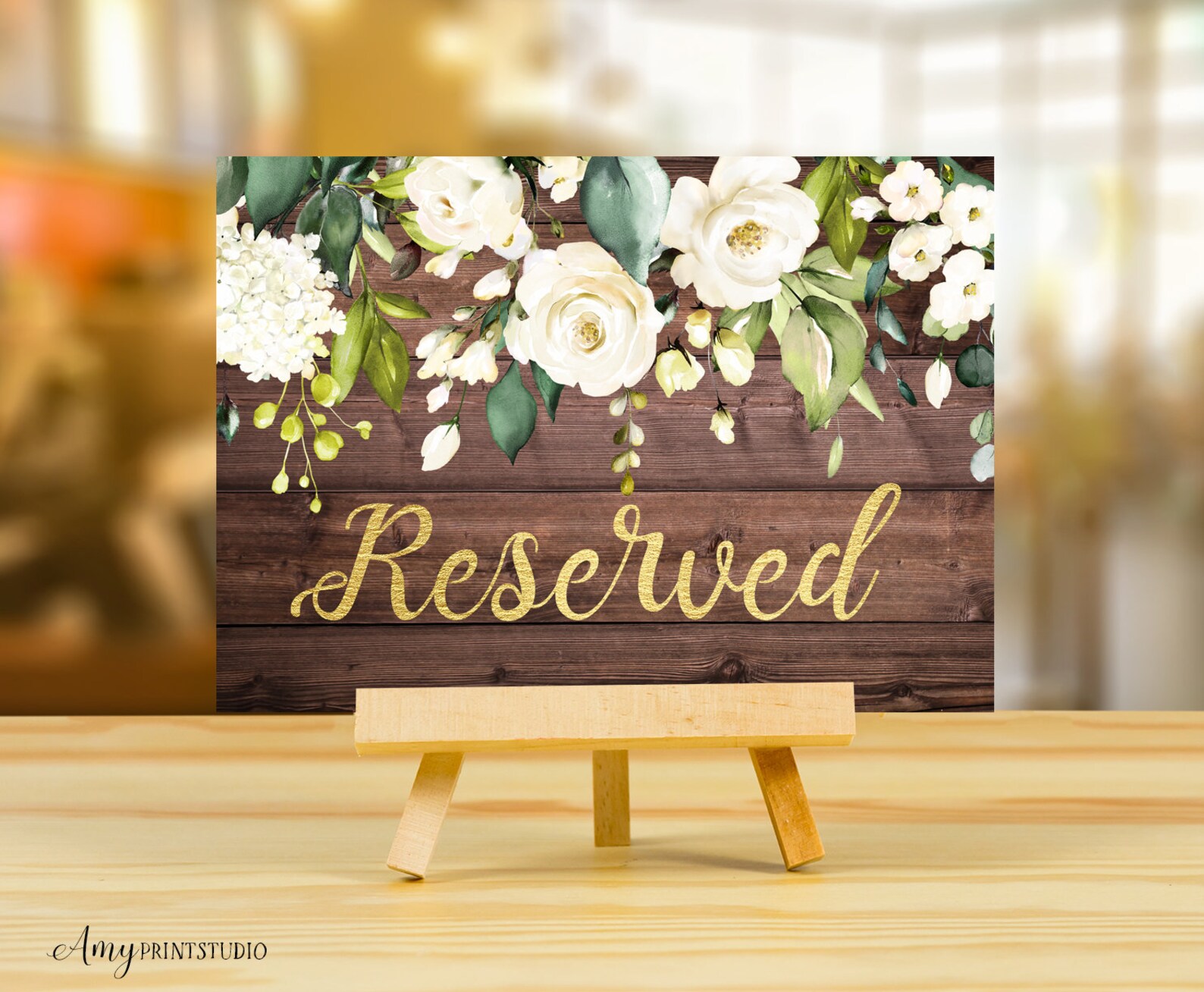 Reserved Sign Floral Birthday Floral Wedding Reserved Sign - Etsy