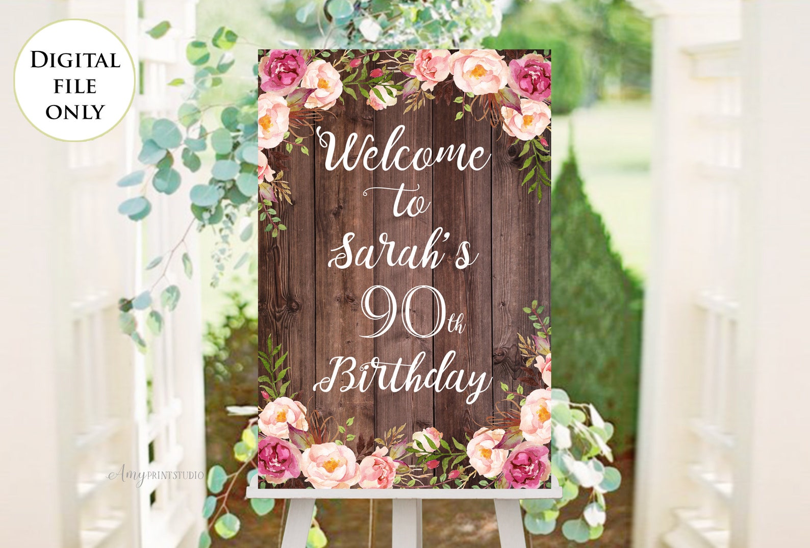 Welcome Birthday Sign Welcome Sign Printable Birthday - Etsy