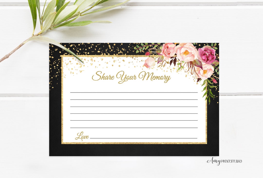 Share a Memory Card, Floral Invitation, Birthday Invitation, Chalkboard ...