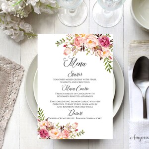 Menu Birthday, Women Birthday Invitation, Any Age Women Birthday Invite ...