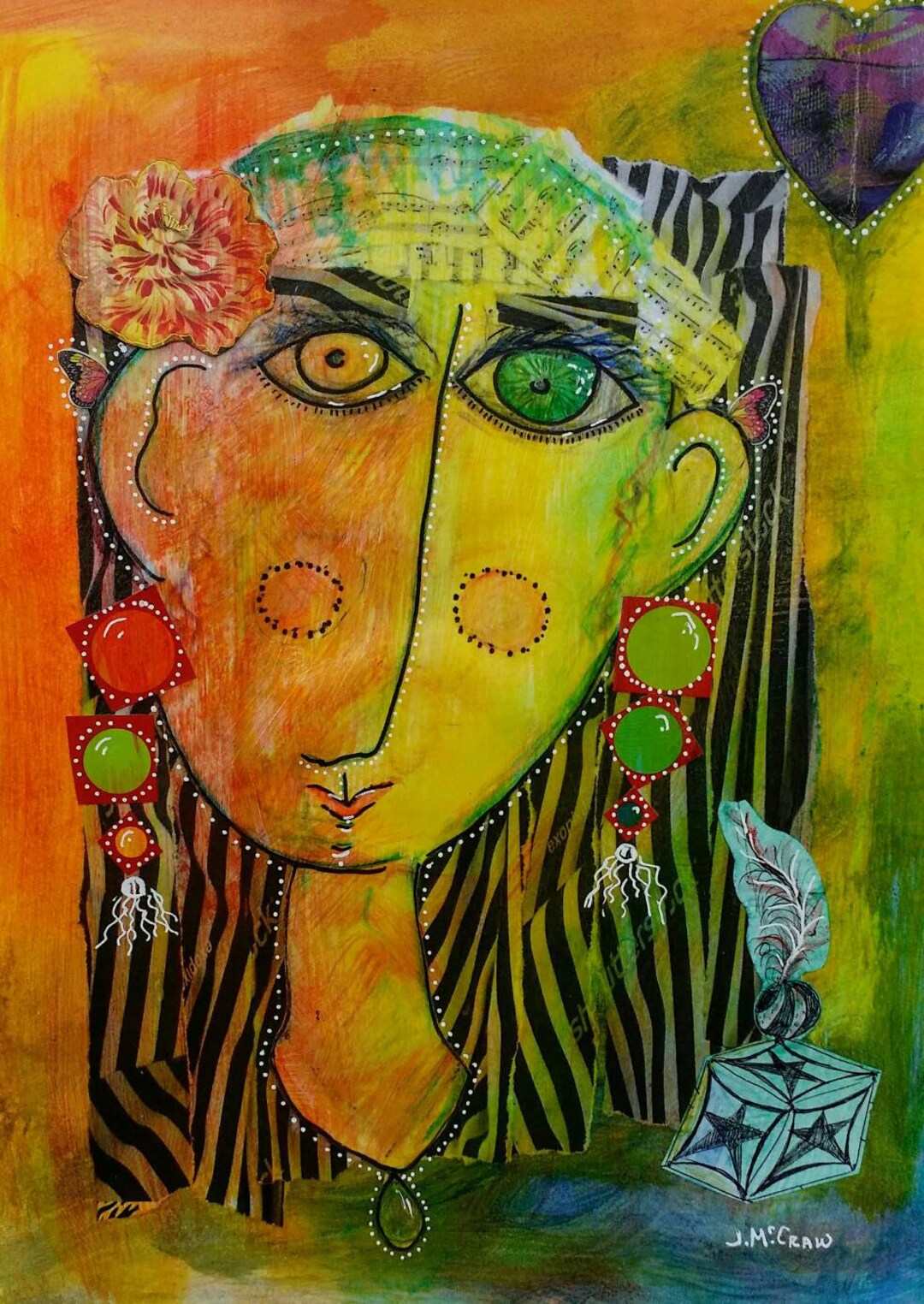 Smiling Pharoah - Art Cards - Etsy