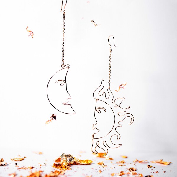 Wire Moon Ring - Etsy