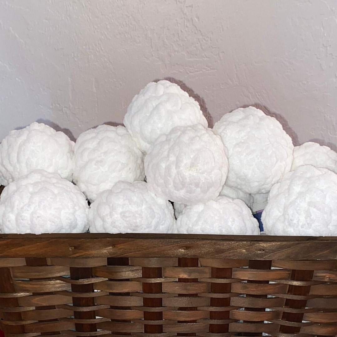 Handmade Plush Snowball- Snowball Decor - Etsy