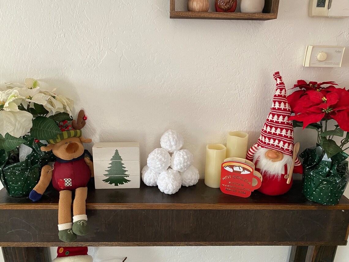 Handmade Plush Snowball- Snowball Decor - Etsy