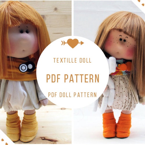 Fabric Doll Pattern PDF. Rag Doll Pattern. Doll Patterns Pdf | Etsy