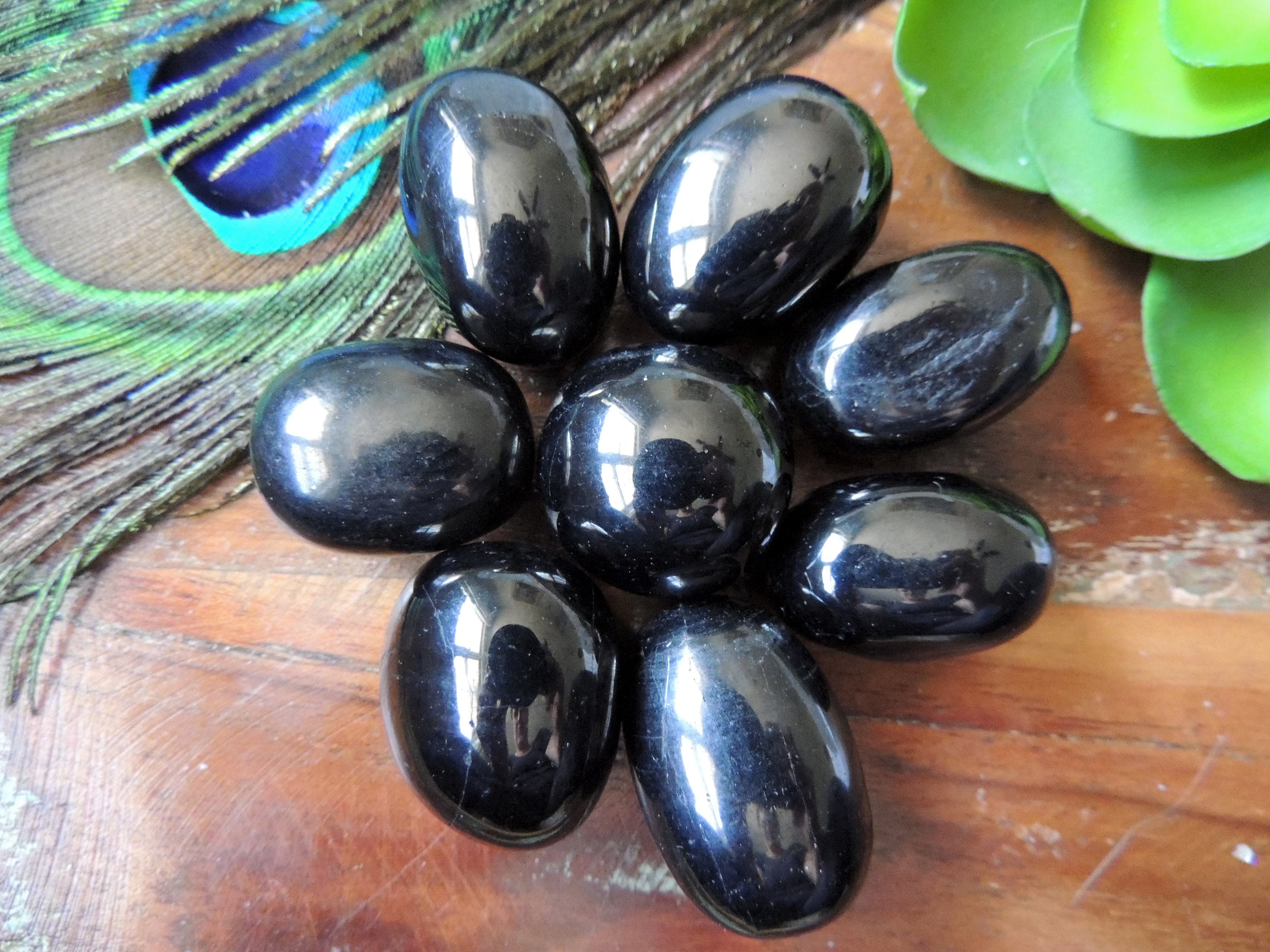 Jet / MED Jet Stone / Black Jet Stone / Polished Jet / - Etsy