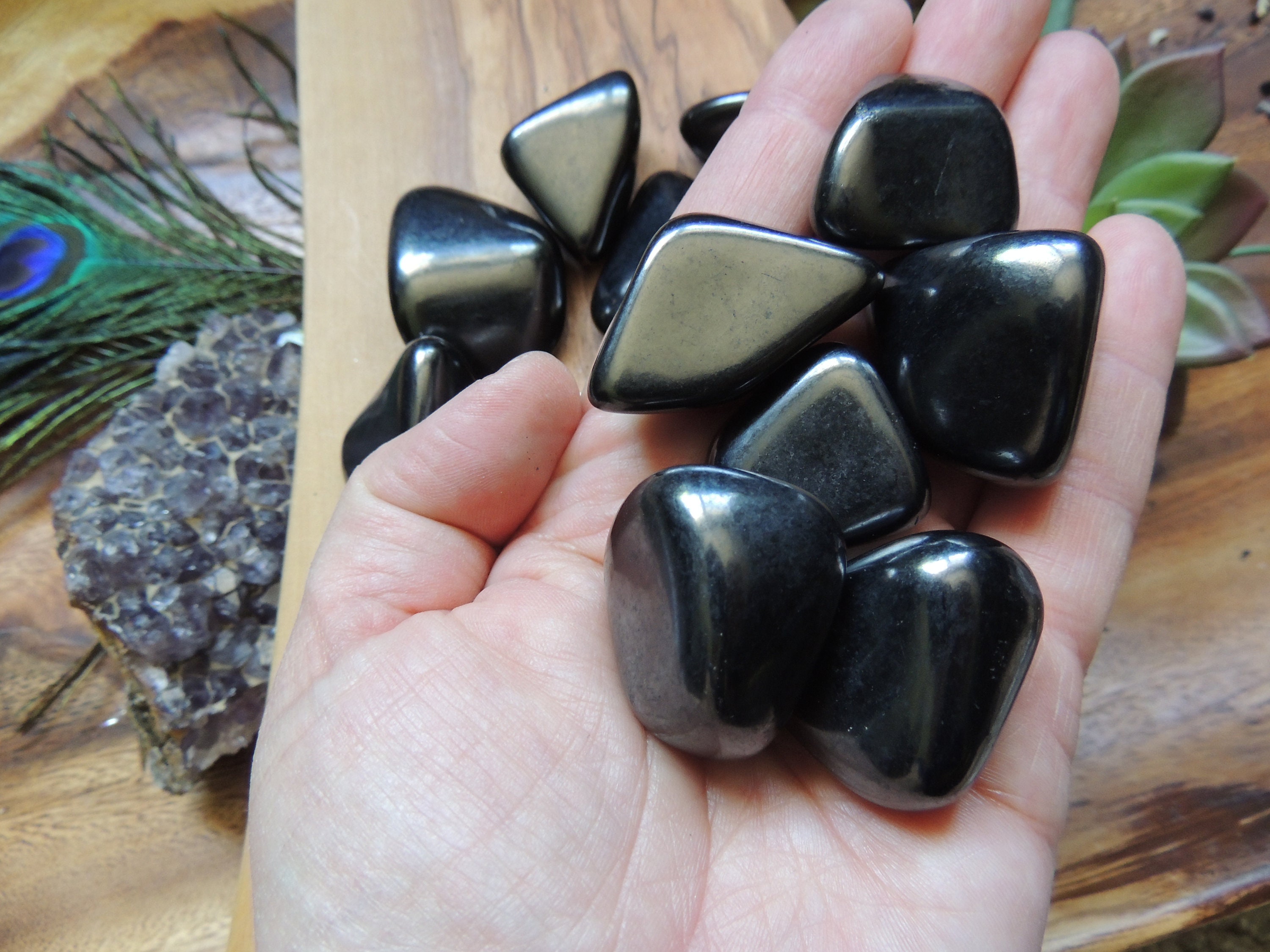 Shungite / Russian Shungite / SM MED LG Hand Polished Shungite - Etsy