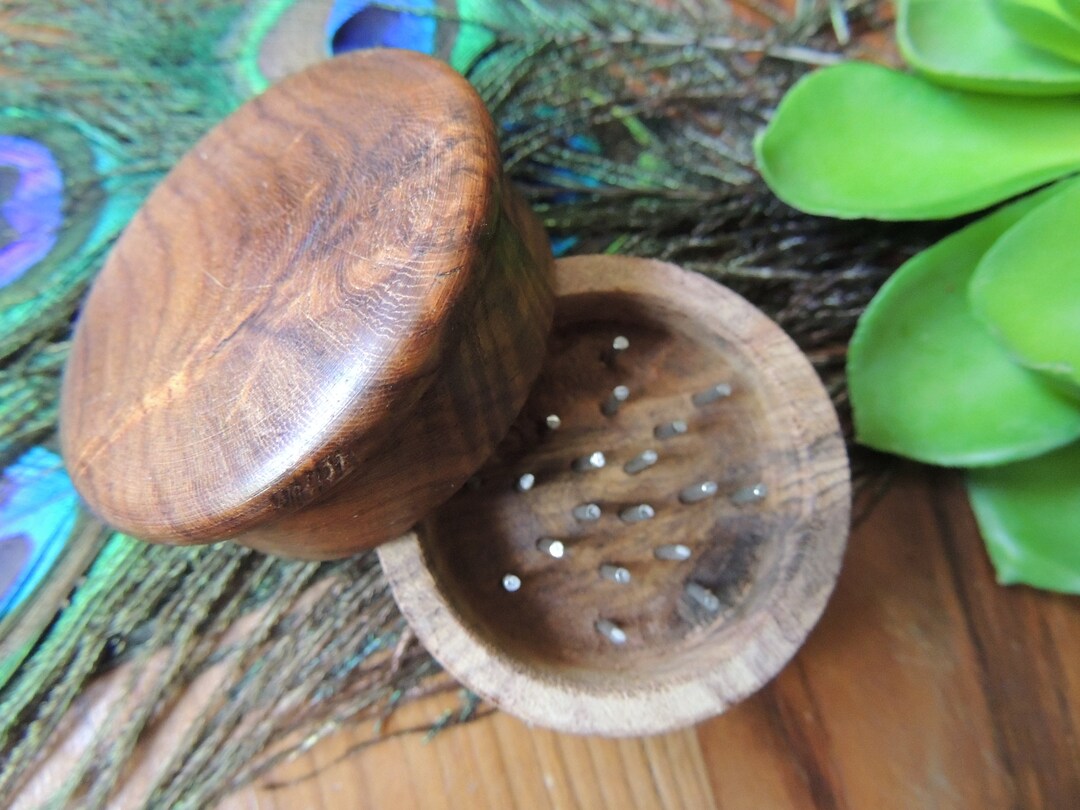 Grinder / SMALL Herb Grinder / 2 Piece Herb Grinder / 2 Wooden Herb ...