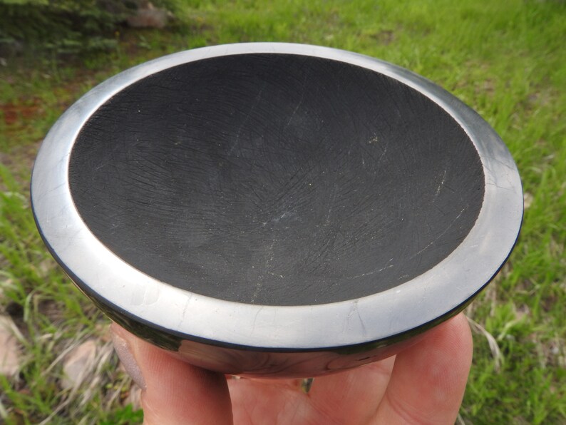 Shungite Bowl / Russian Shungite Bowl / 4 Inch LARGE Shungite | Etsy