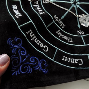 Pendulum Mat / Astrology Pendulum Mat / Astrological Pemdulum Mat ...