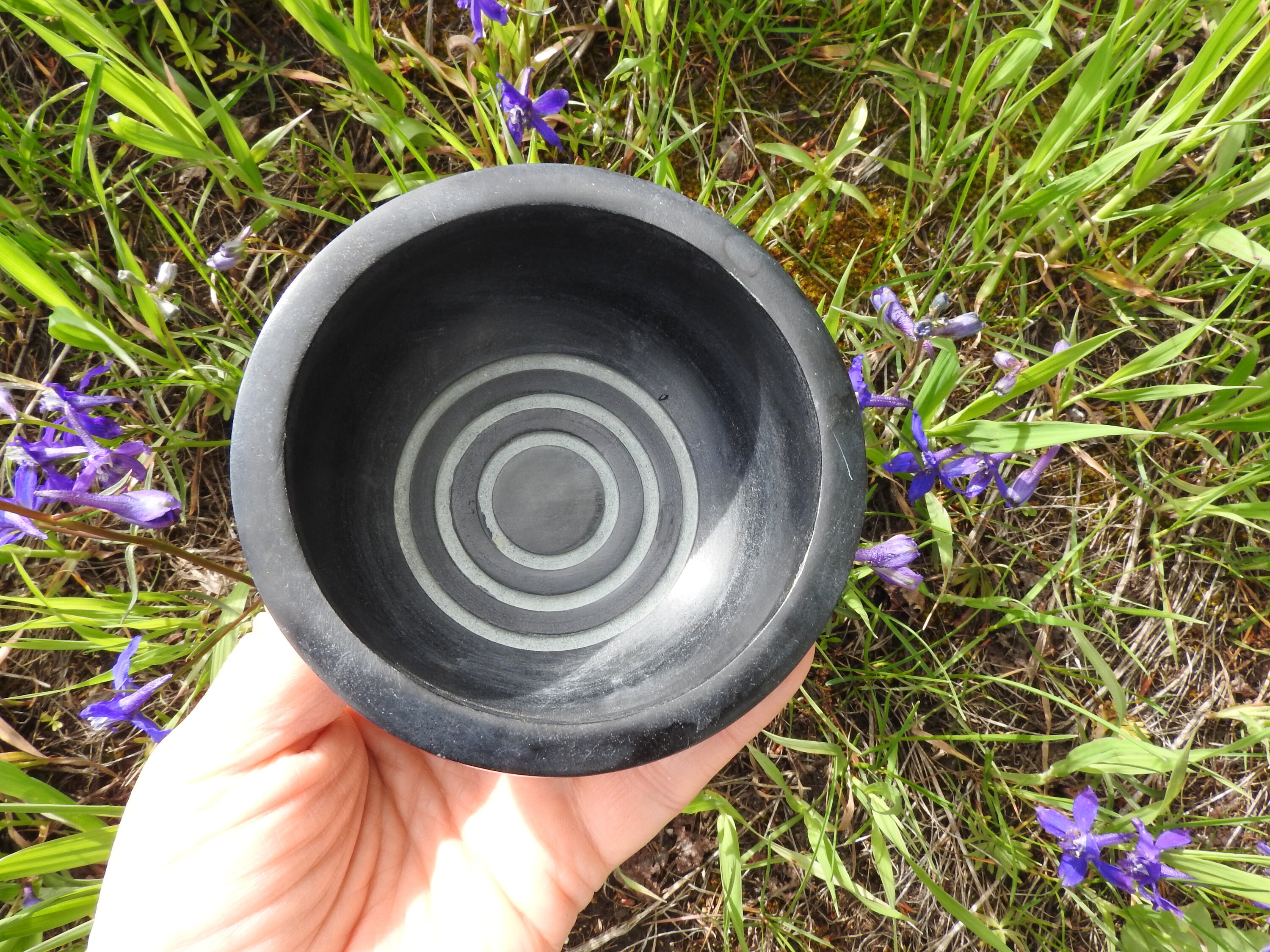 Smudge Pot / LARGE / Triple Moon / Black / Sage Pot / Smudge - Etsy