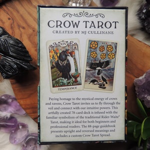 Crow Tarot / Crow Tarot Deck / Raven Tarot Deck / Spiritual Deck / Crow ...