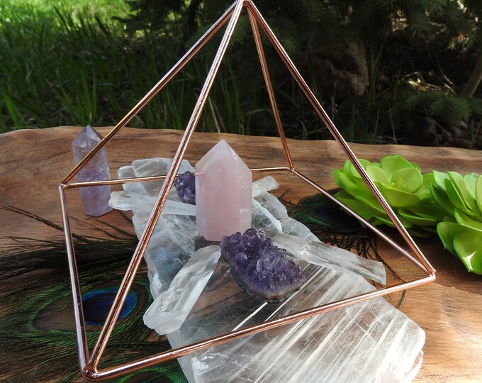 Copper Pyramid / 6" Copper Pyramid / SOLID Copper Charging Pyramid ...