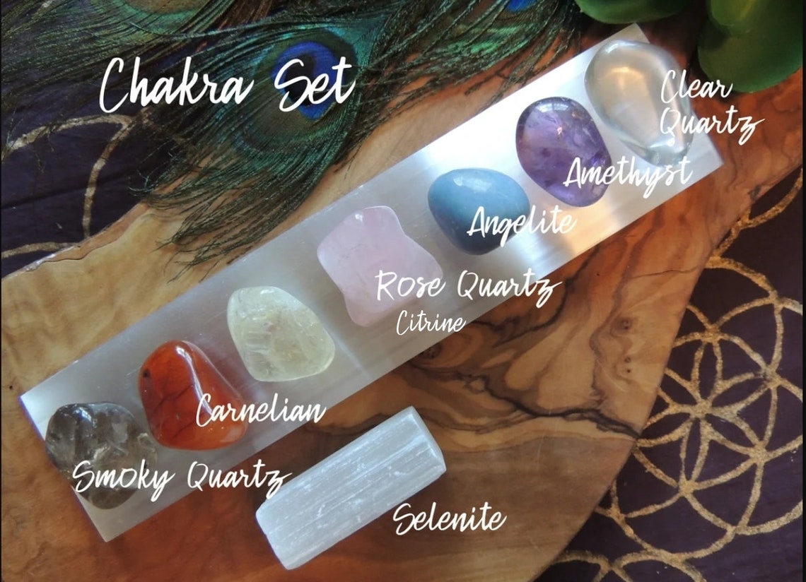 Chakra Kit / 8 Stone Chakra Kit / Chakra Set / Basic Chakra - Etsy