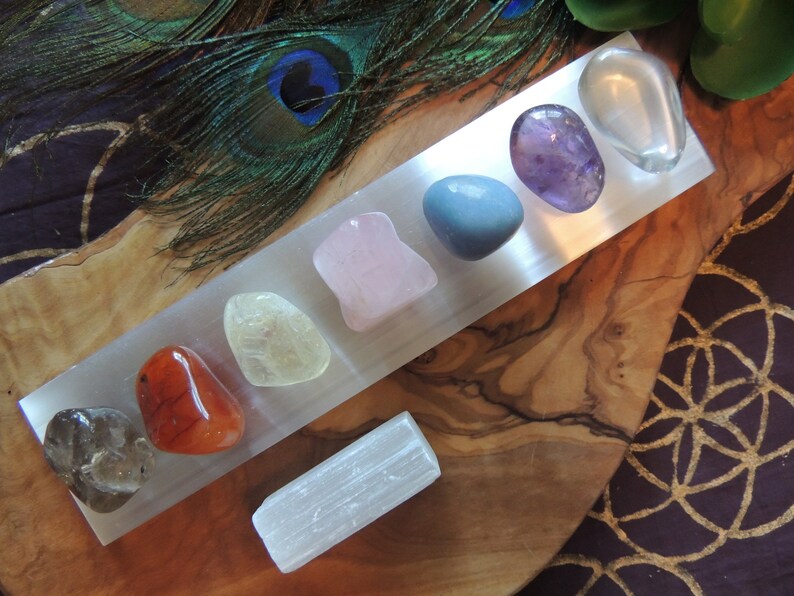 Chakra Kit / 8 Stone Chakra Kit / Chakra Set / Basic Chakra - Etsy