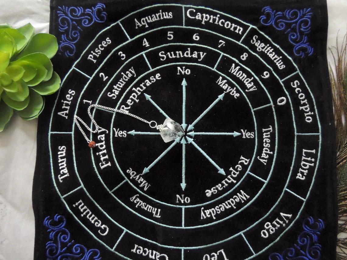 Pendulum Mat / Astrology Pendulum Mat / Astrological Pemdulum - Etsy