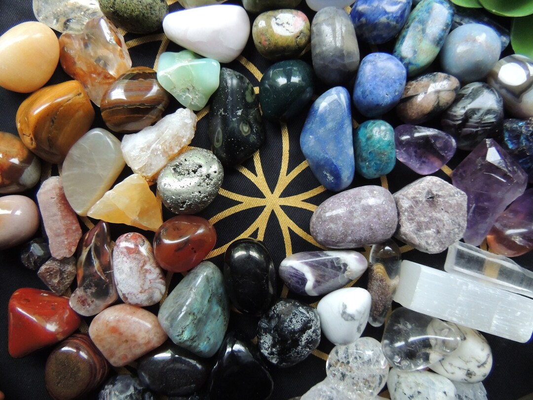 Chakra Set / LARGE Chakra Set / 70 Crystals Chakra Collection / Starter ...