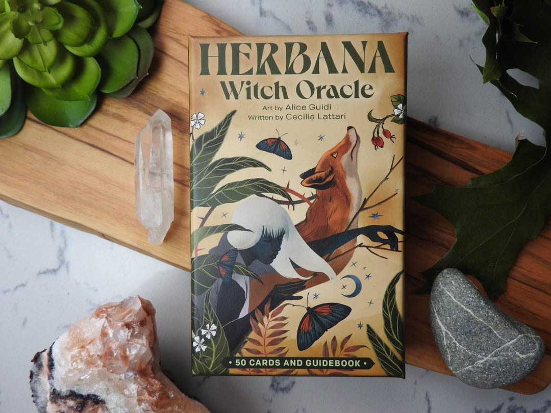 Herbana Witch Oracle / Witch Oracle Deck and Guidebook / Herbal Oracle ...