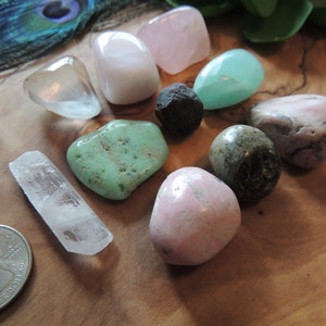 Love Crystal Set / 10 Piece LOVE Crystal Set / Heart Chakra - Etsy