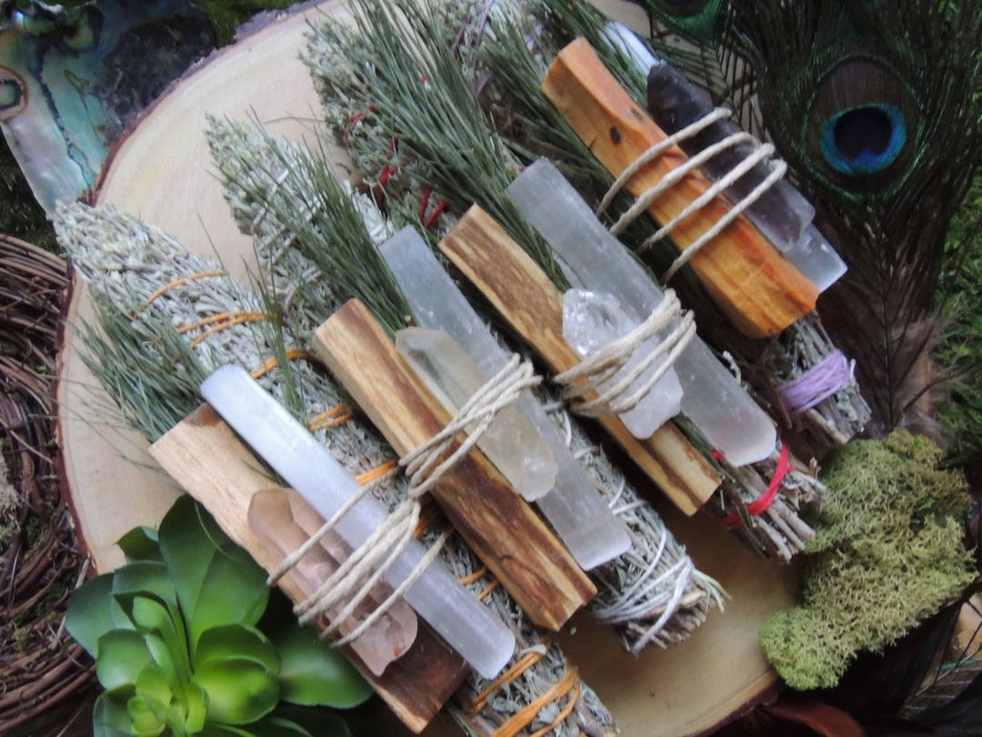 Smudge Stick / Smudge Stick Bundle / Smudge Stick With Crystals / Space ...
