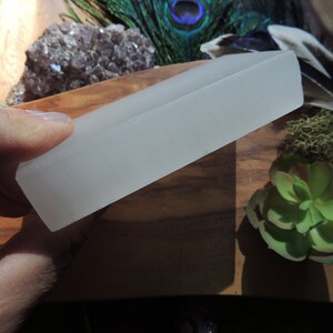 Selenite Charging Plate / 4 RECTANGULAR Selenite Polished Charging Plate / Rectangle Selenite ...