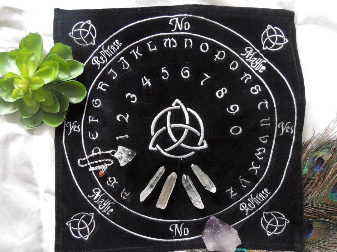 Pendulum Mat / Celtic Pendulum Mat / Black Mat / Velvet Pemdulum Mat ...