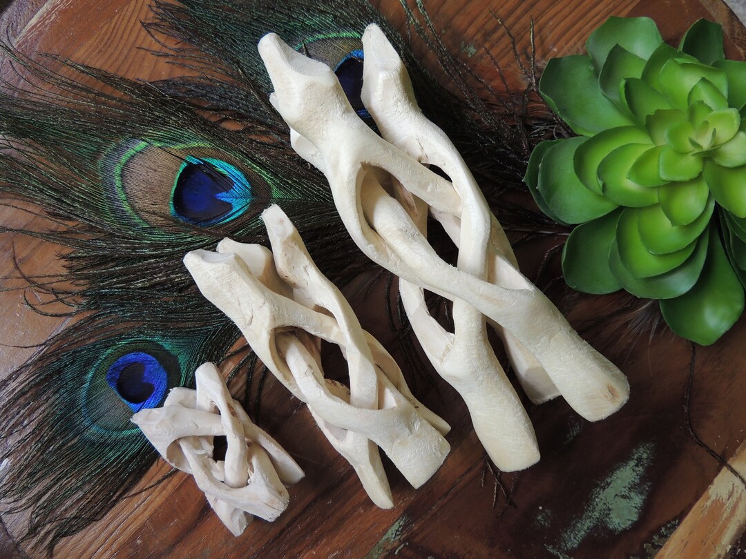 Wood Stand / NATURAL 2, 4, 6 INCH Wooden Tripod Stand / Stand / Wood ...