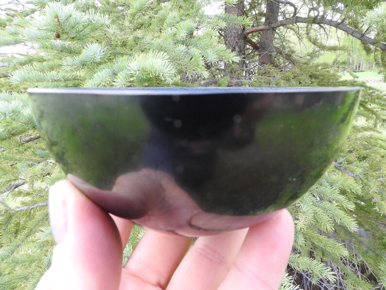 Shungite Bowl / Russian Shungite Bowl / 4 Inch LARGE Shungite | Etsy