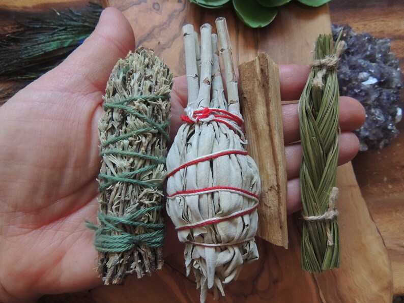 Smudge Kit / SAMPLE Smudge Set / Cleansing Kit / Smudging Kit | Etsy