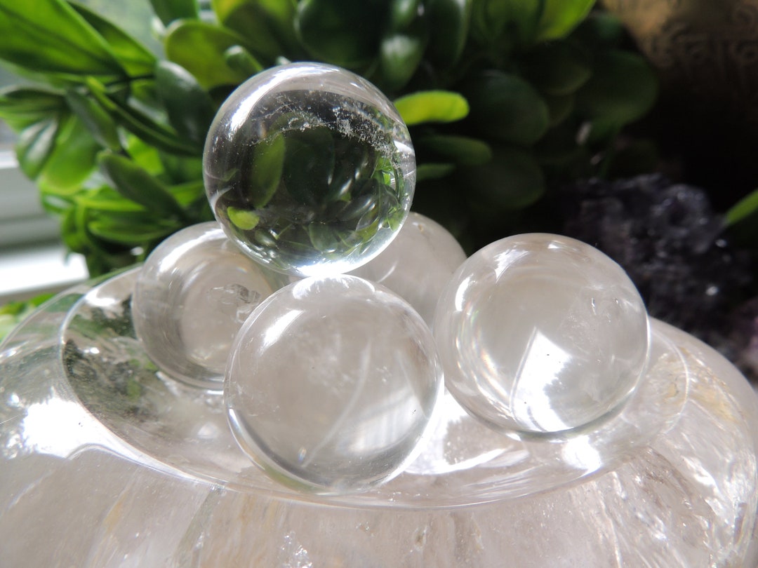 Crystal Ball / MINI Crystal Ball With Stand / AA Grade Clear Quartz ...