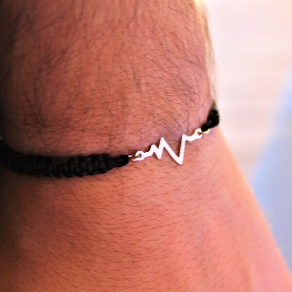 Heartbeat Bracelet - Etsy