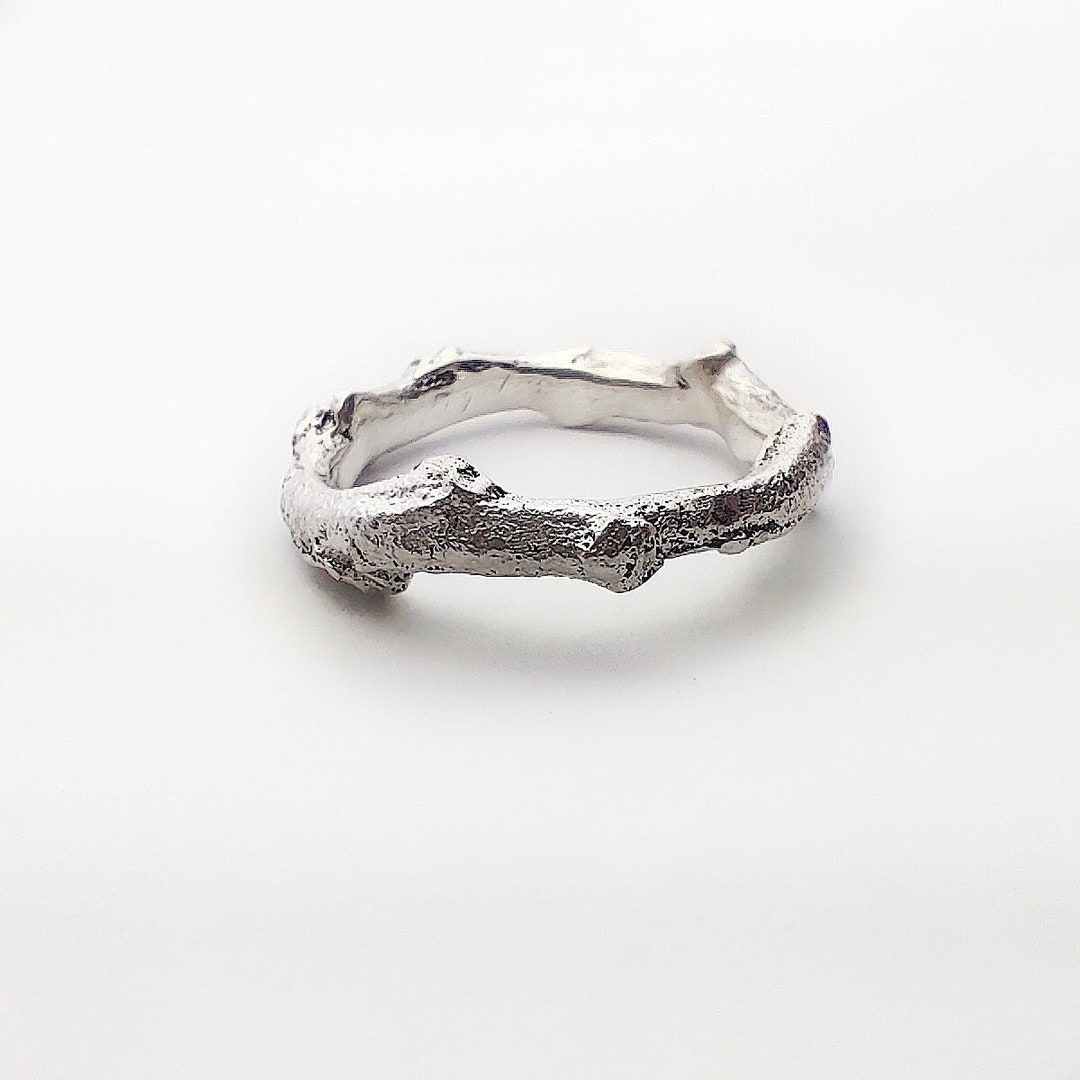 TREE BRANCH RING Sterling Silver Band Silver Branch Ring Nature Inspired Botanical Ring Forest ...