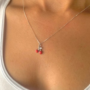 Gold Cherries Necklace Cherries Jewelry Necklaces for Women - Etsy