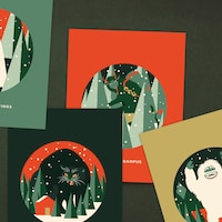 Cute Mothman Christmas Note Cards “merry Cryptic Christmas”, Mothman ...