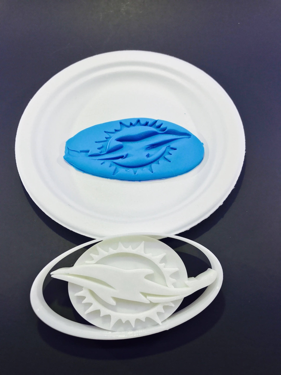 Miami Dolphins Cookie / Fondant Cutter Football 5 Pack - Etsy