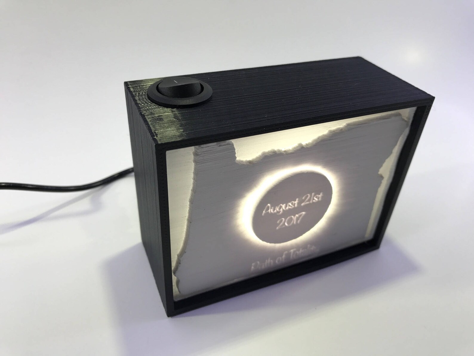 2017 Total Eclipse Solar Eclipse Lamp Solar Eclipse - Etsy