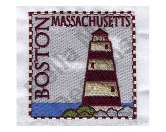 Boston embroidery | Etsy