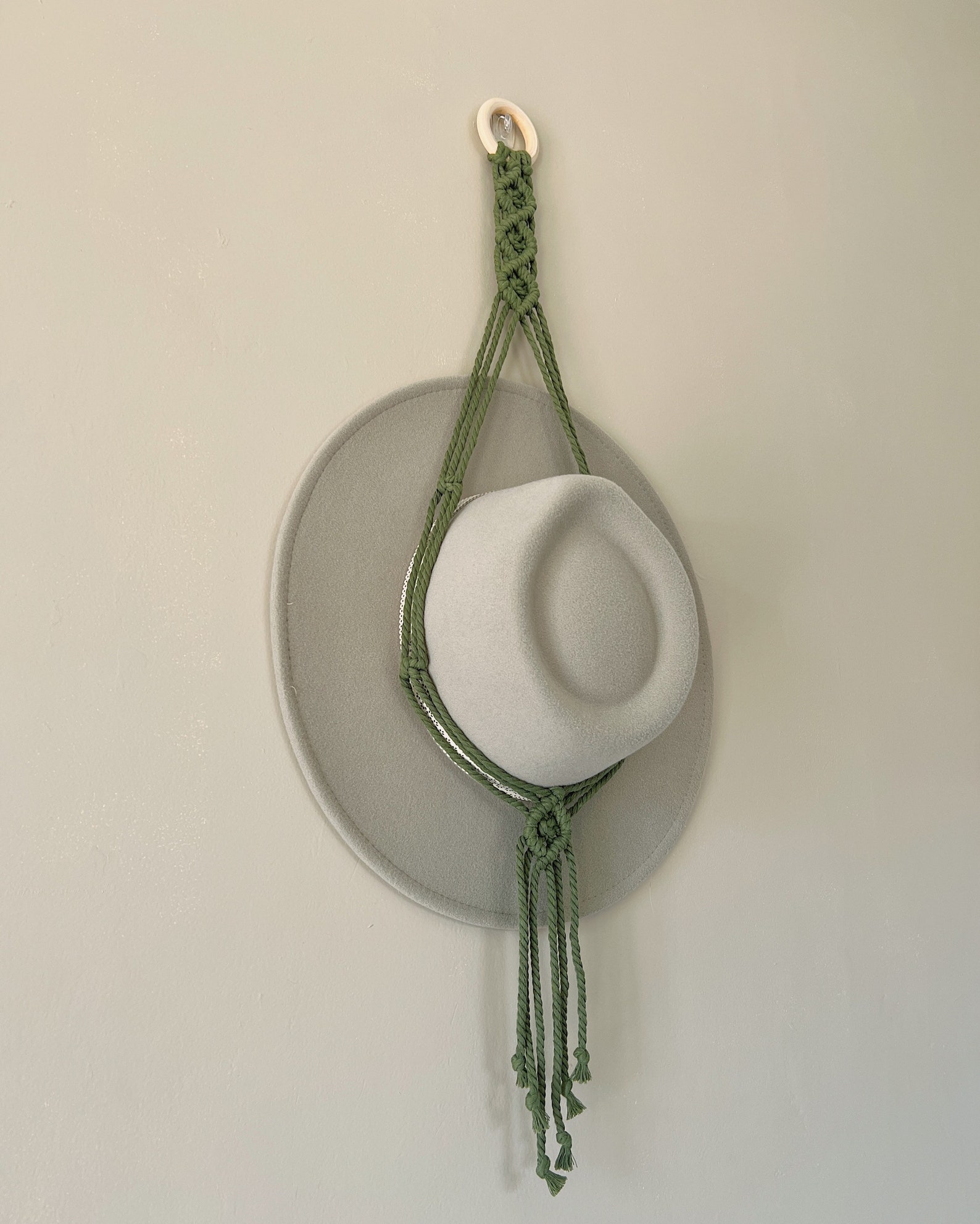 Macrame Hat Wall Hanger hat Holder Storage and Display - Etsy