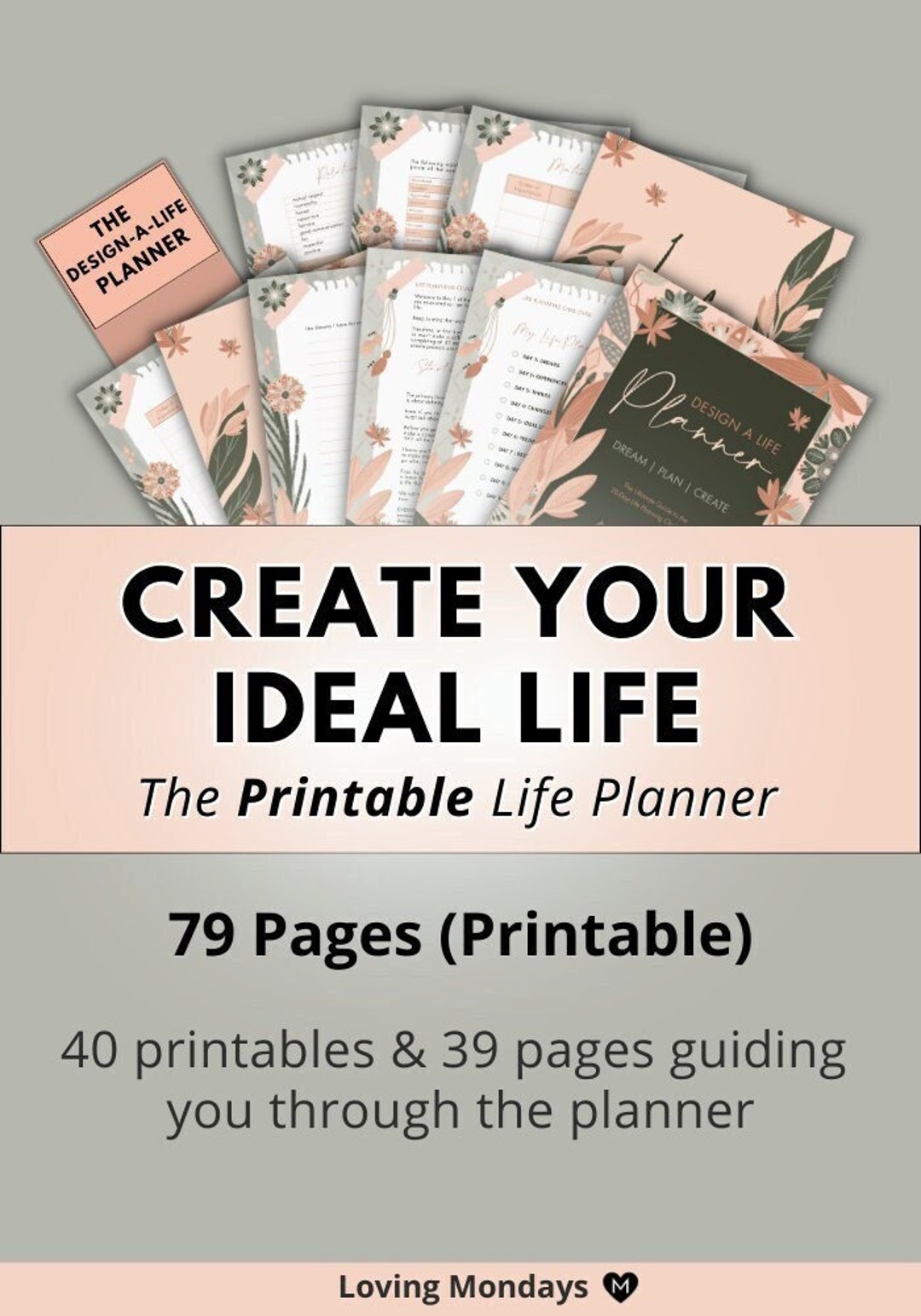PDF Life Planner Printable ~ Life Coach, Growth Mindset, Journal ...