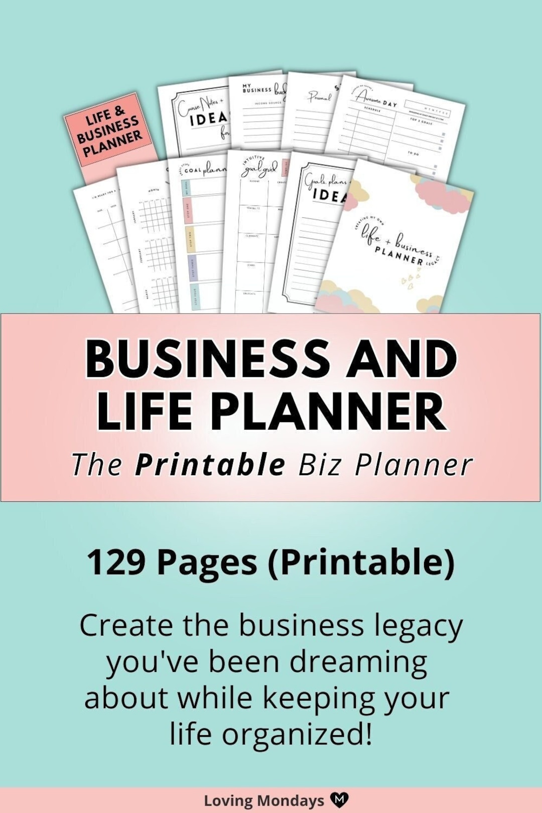 PDF Business Planner Printable Goals Goal Setting - Etsy