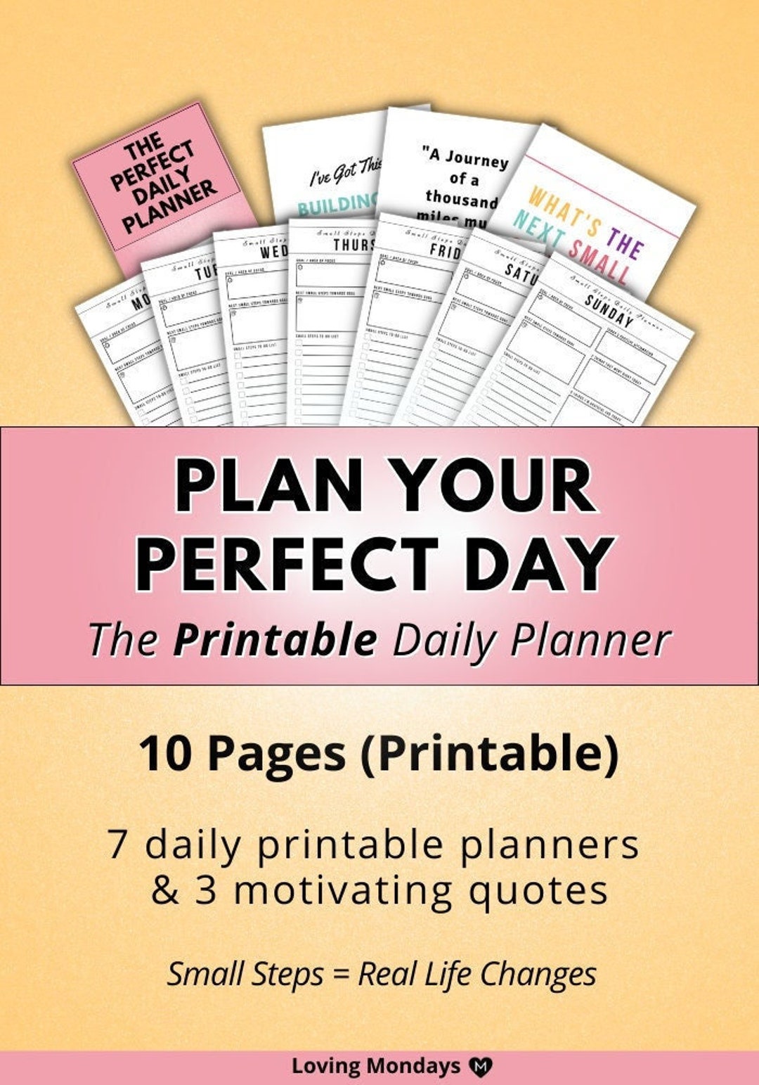 PDF Daily Planner Printable Daily Routine, Daily Schedule, Daily ...