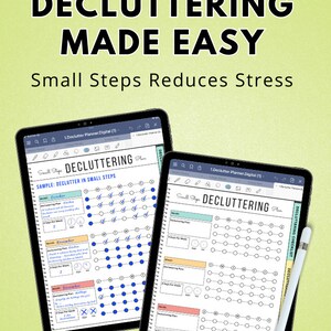 Digital Decluttering Planner, iPad Tablet, Goodnotes, Digital Notebook ...
